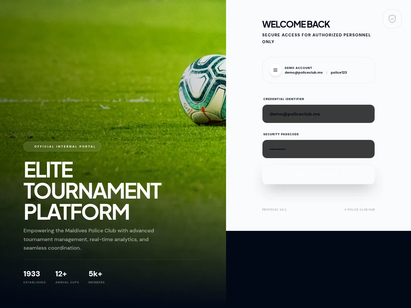 Police Club Tournament Hub