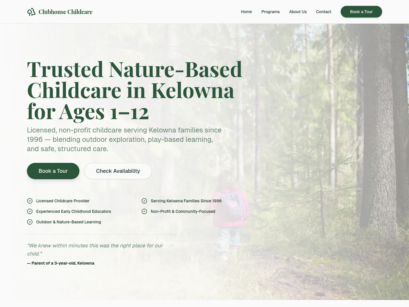 Clubhouse Childcare Site