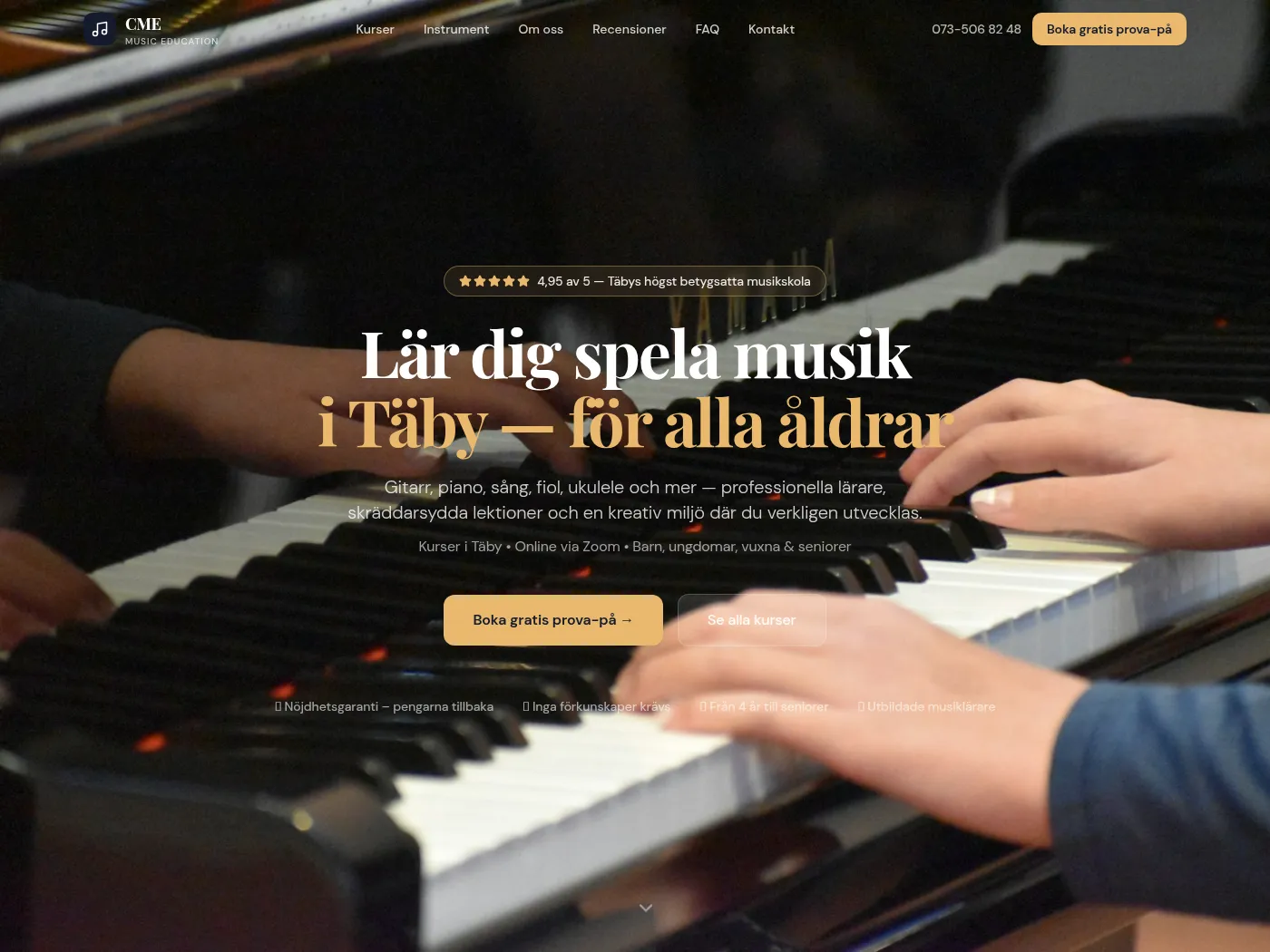 CME Music School Website