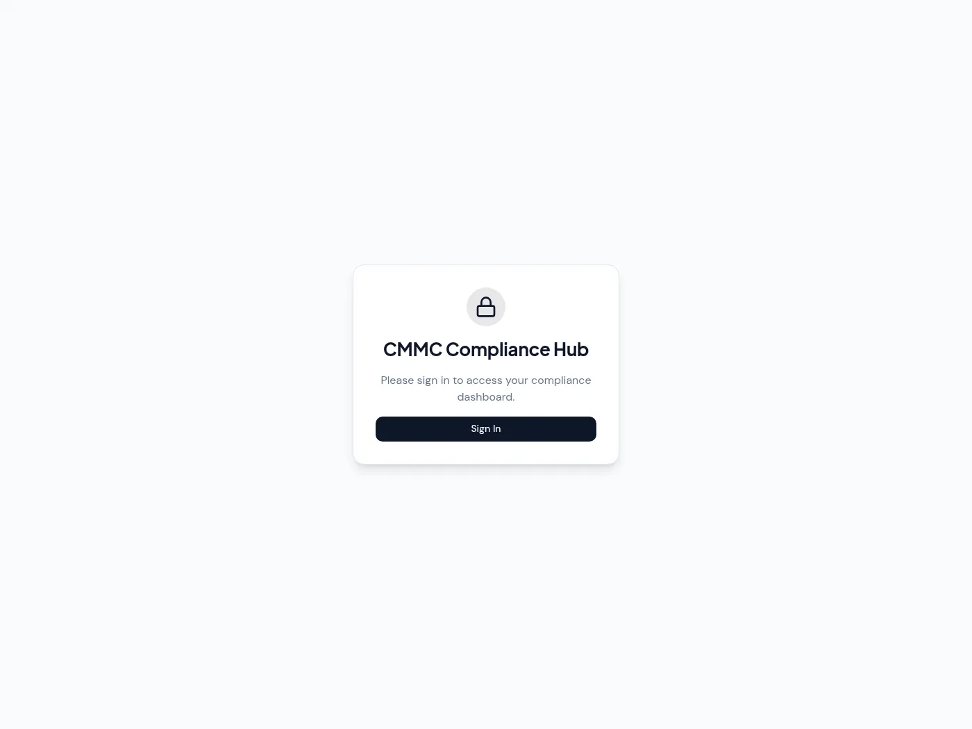 CMMC Compliance Dashboard