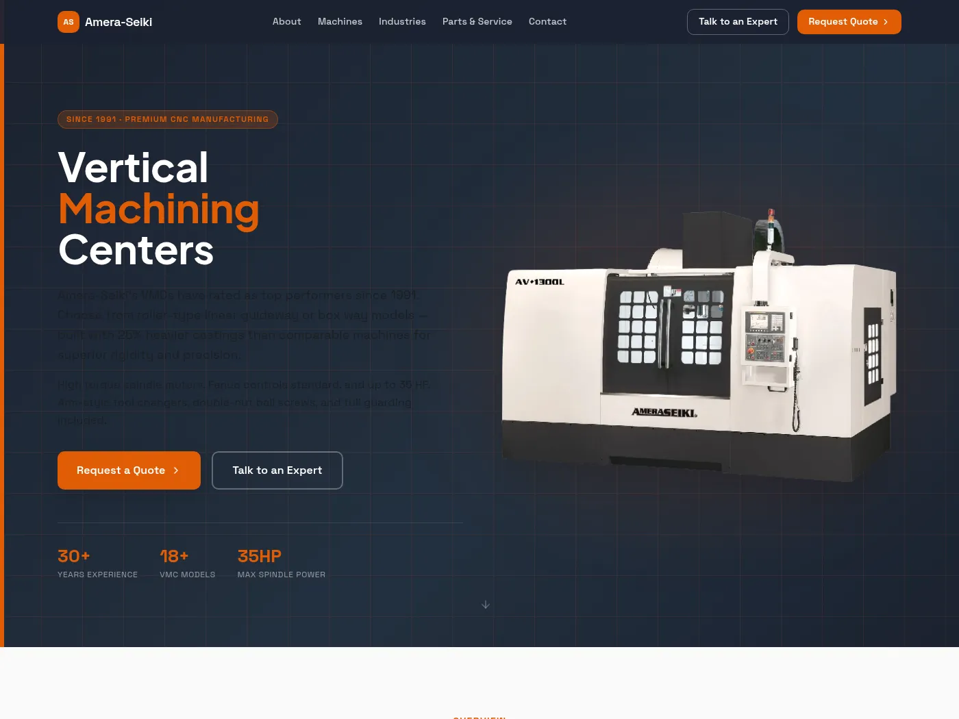 CNC Vertical Page Revamp