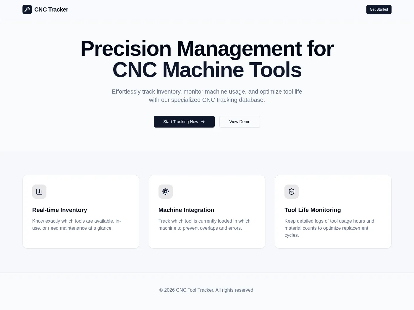 CNC Tool Tracker