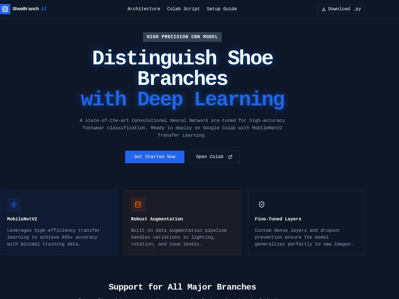 Shoe Branch Classifier