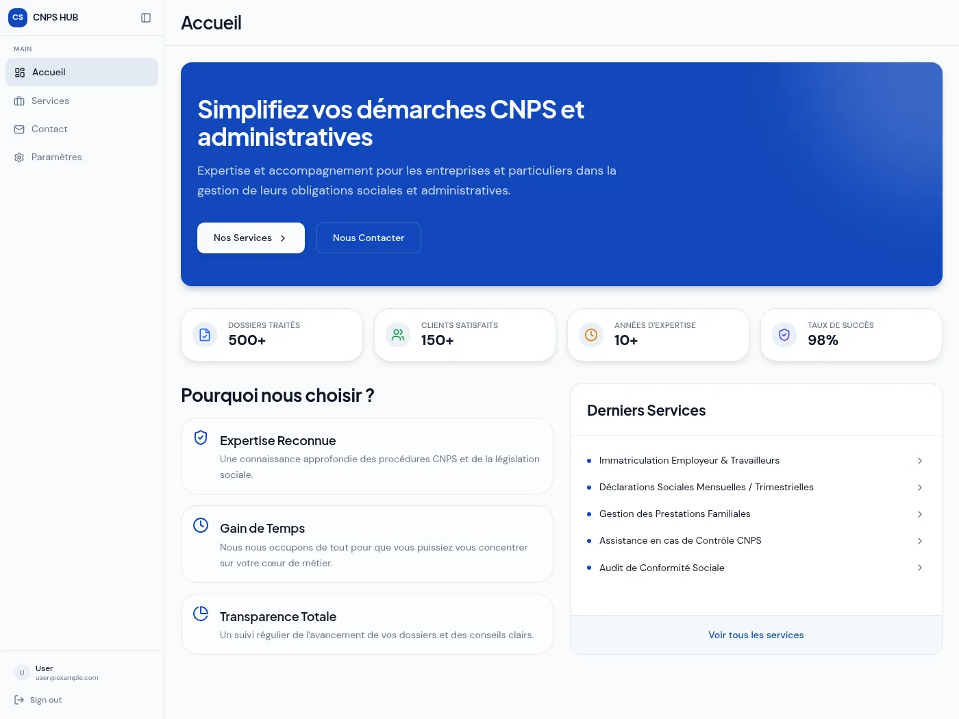 CNPS Services Hub