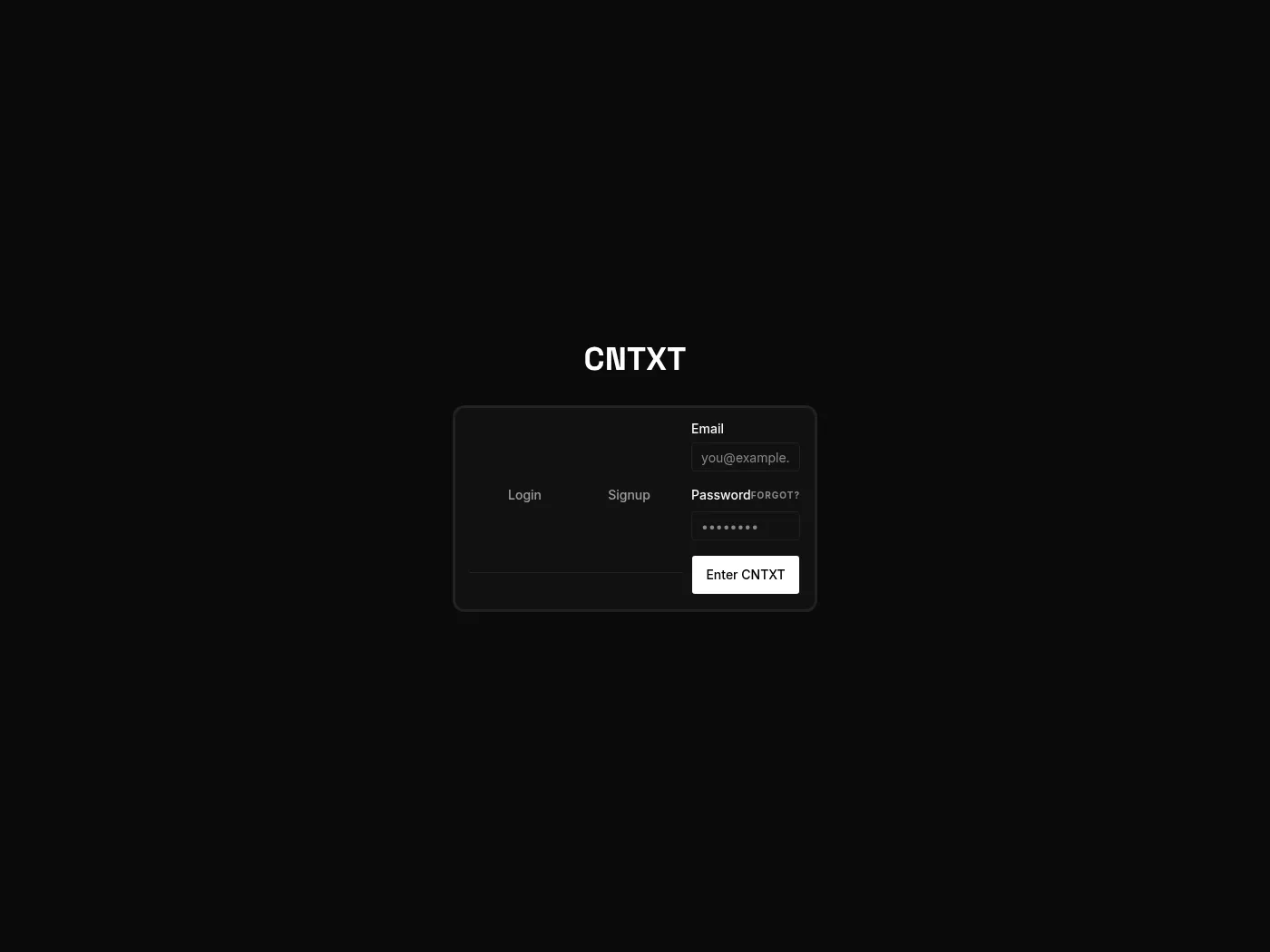 CNTXT Social Platform