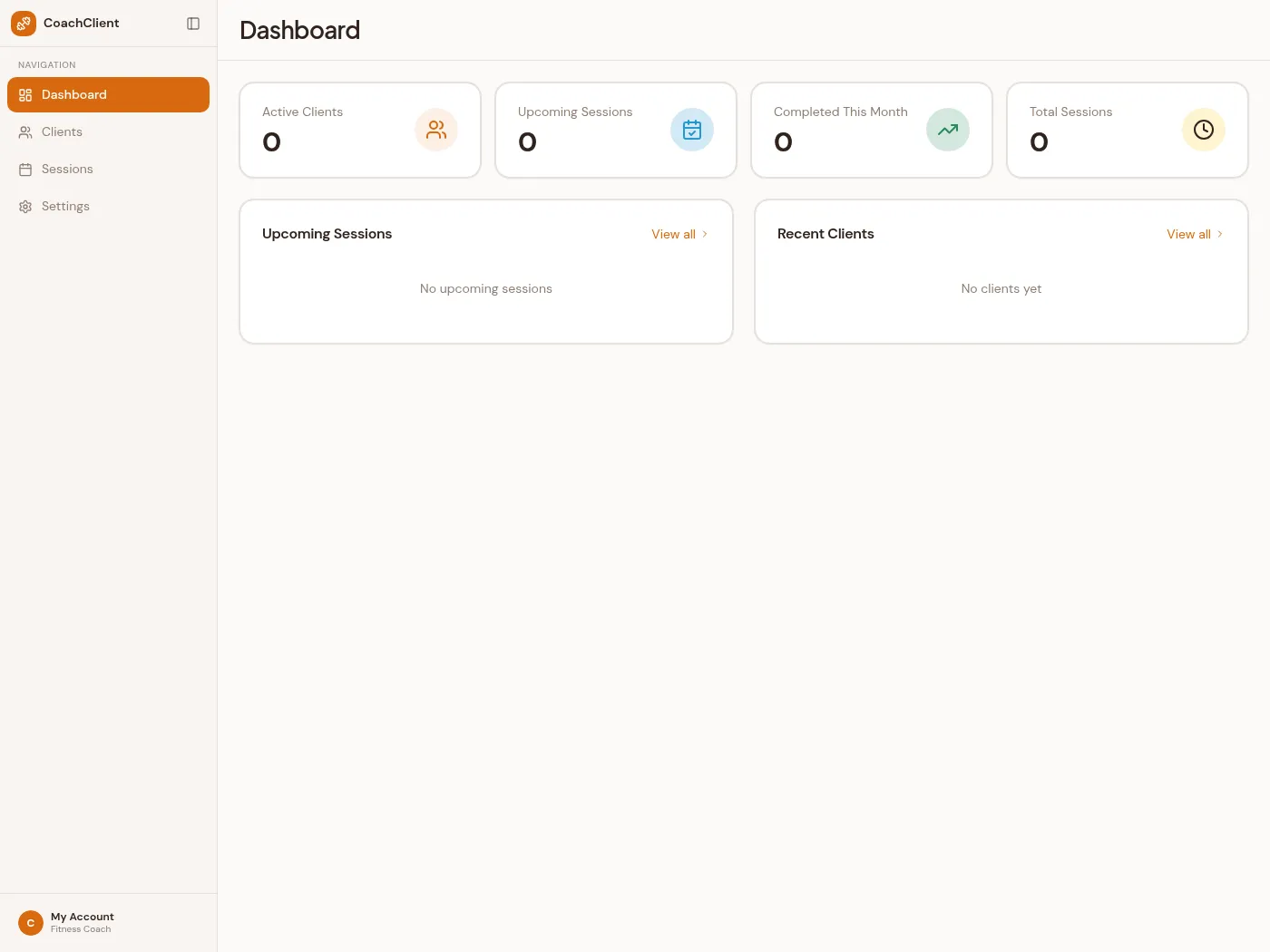 CoachClient Manager