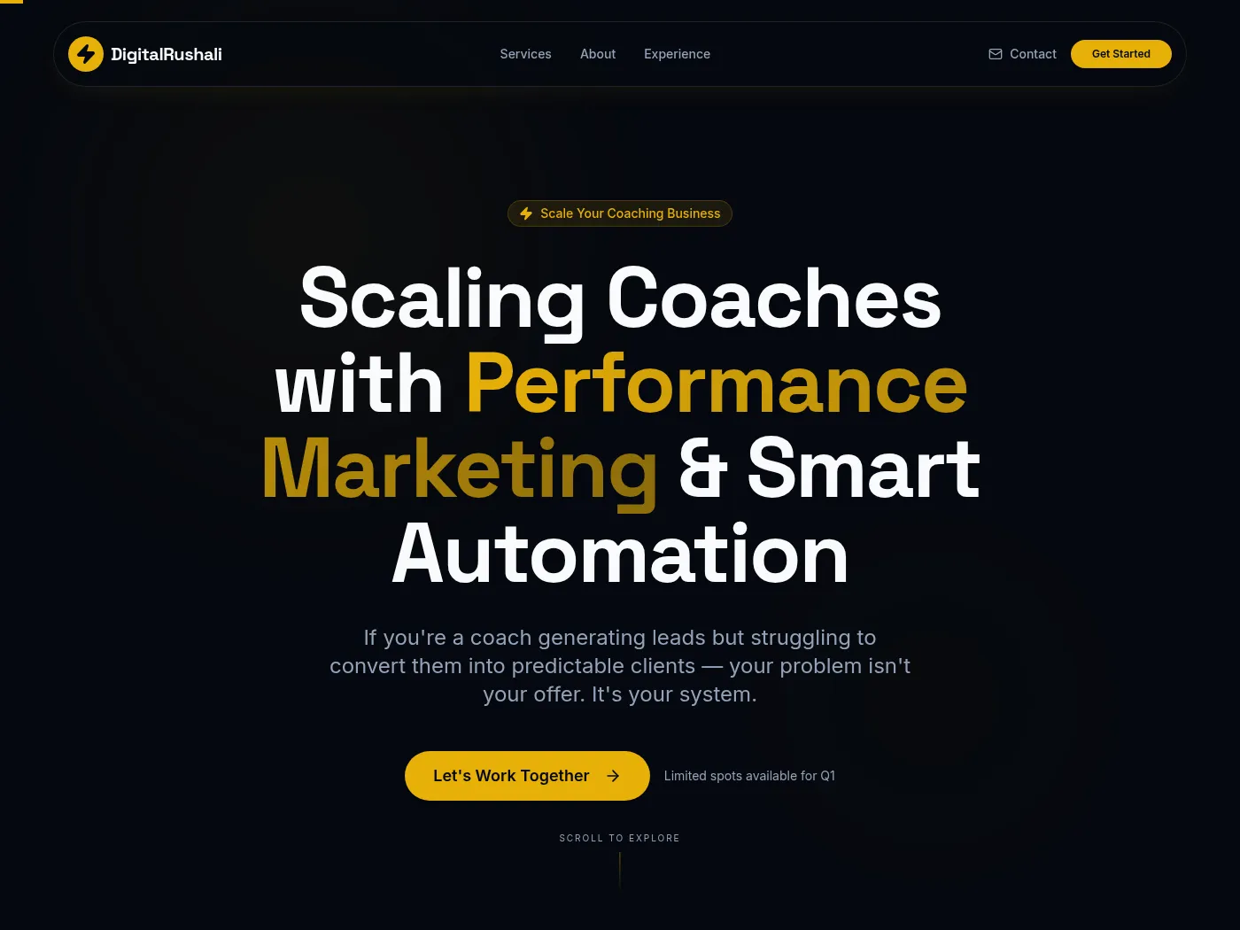 Coach Growth Funnel Page