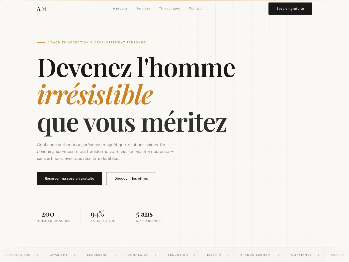 Séduction Coach Pro Site