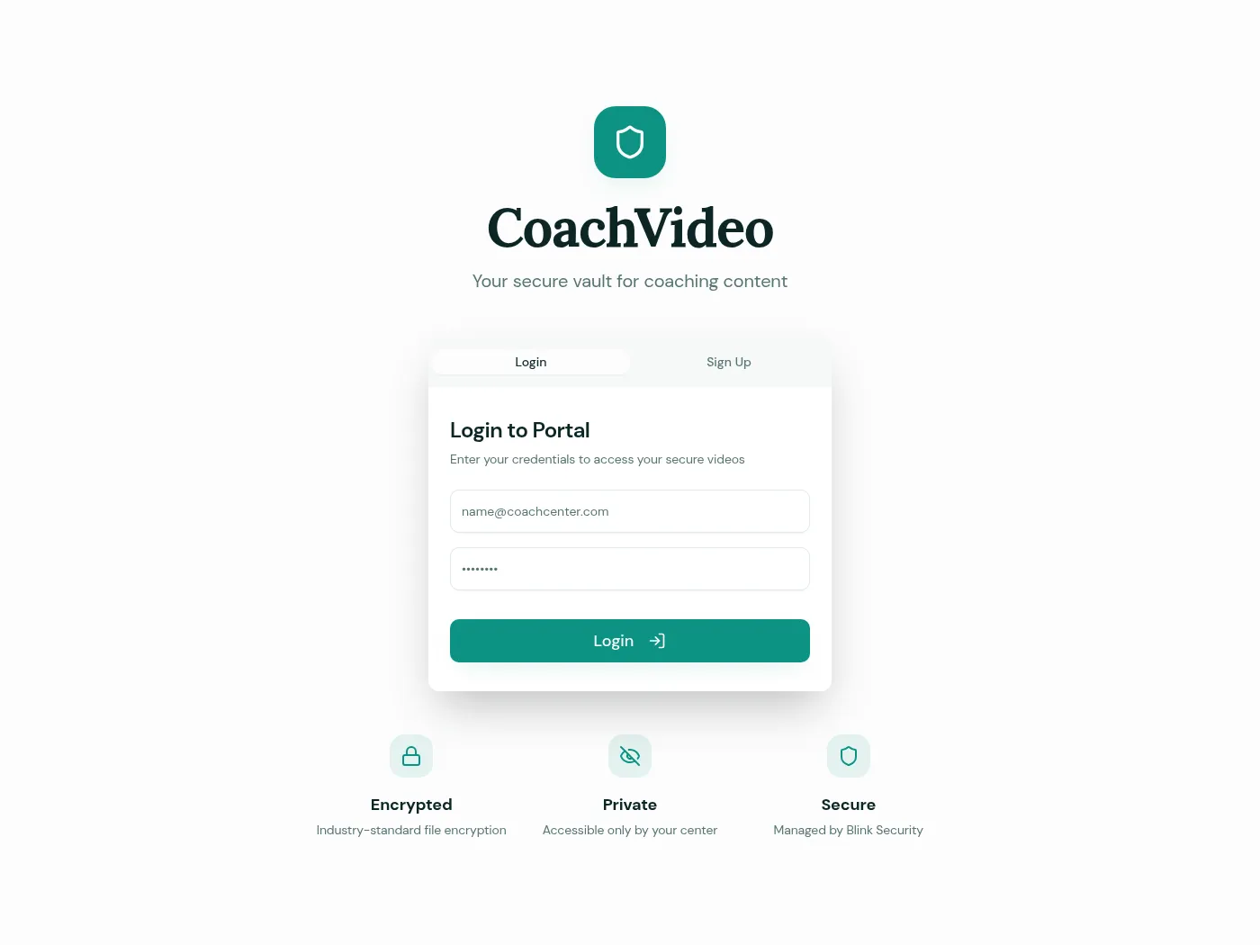 CoachVideo Secure Portal