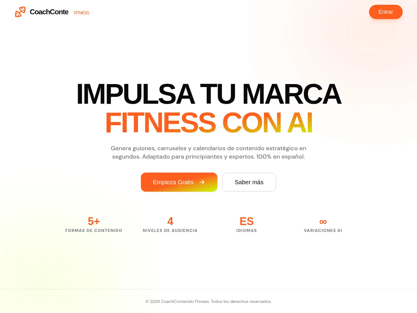 CoachContenido Fitness App