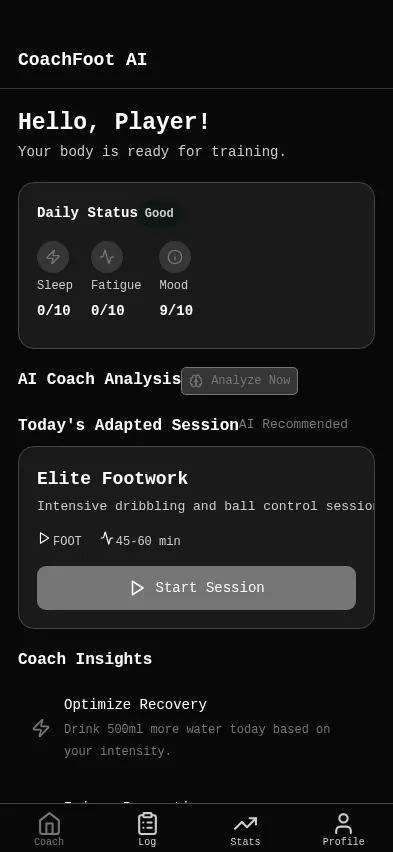 CoachFoot AI Trainer