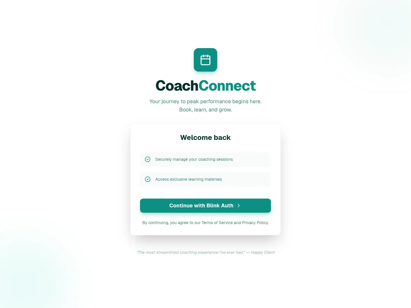 CoachConnect Portal
