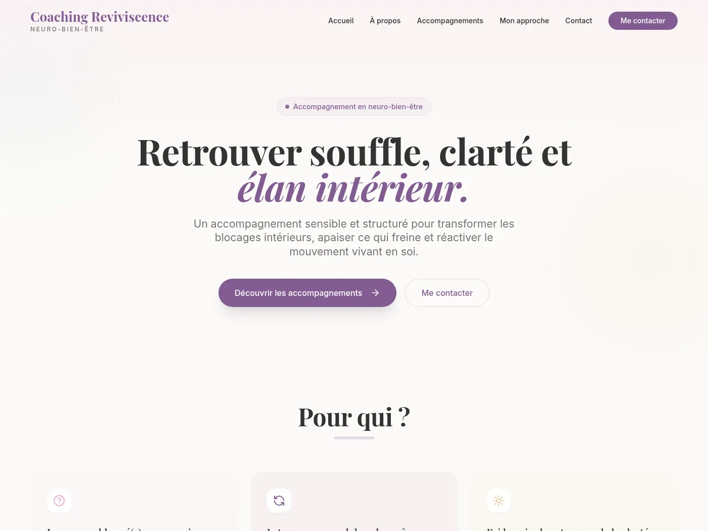Coaching Reviviscence Site