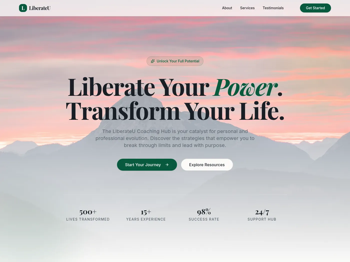LiberateU Coaching Hub