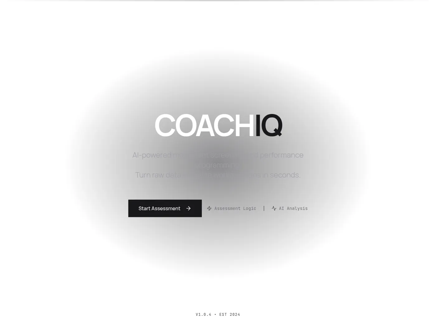 CoachIQ Assessment Flow