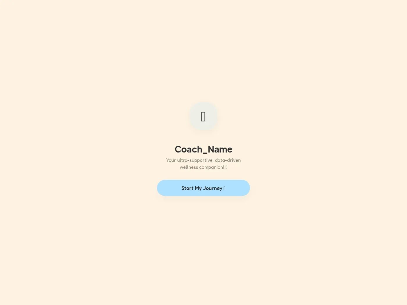 Coach_Name Wellness App