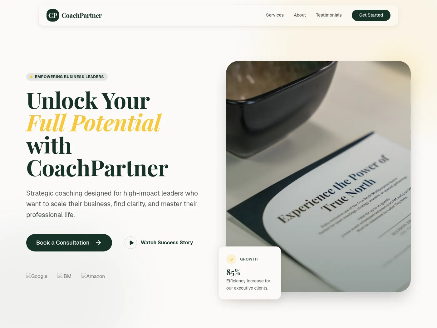 CoachPartner Business Site