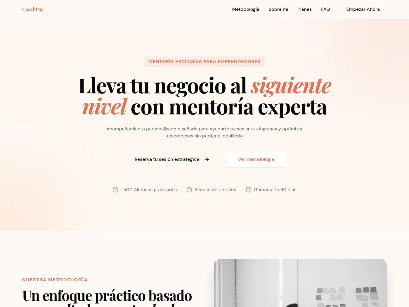 CoachPay Landing Page