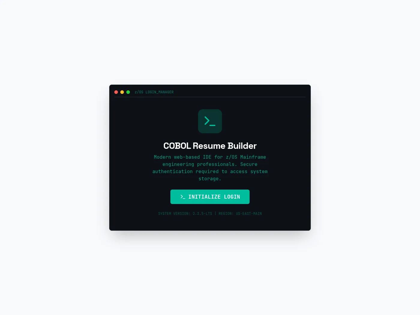 COBOL Resume Builder