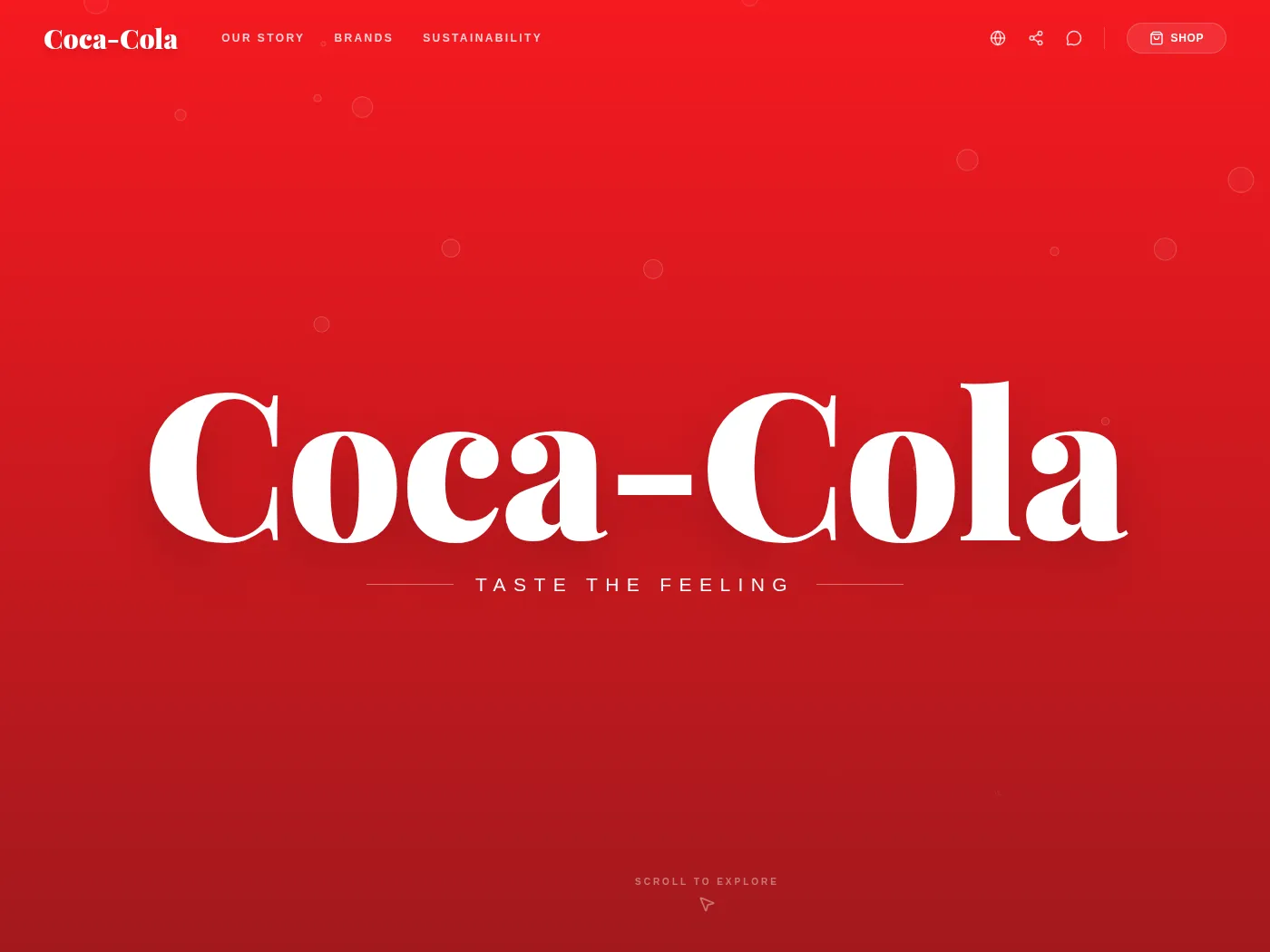 Coca-Cola Scroll Site
