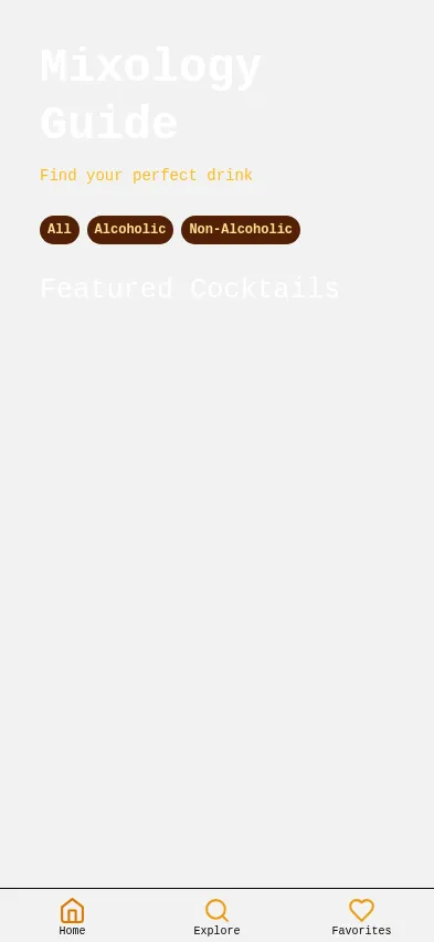 Mixology Pocket Guide