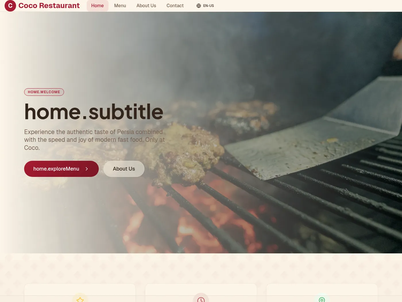 Coco Multilingual Restaurant Web
