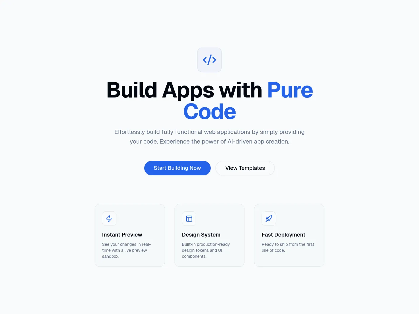 Code-Driven App Creator