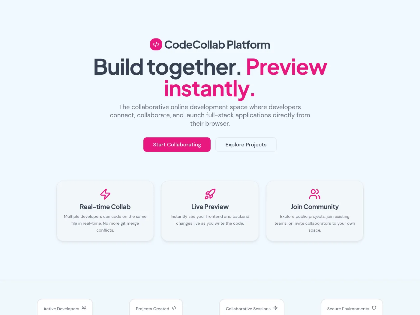 CodeCollab Platform