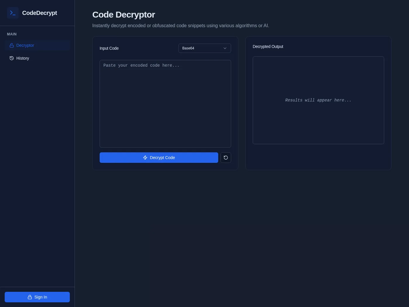 CodeDecryptor