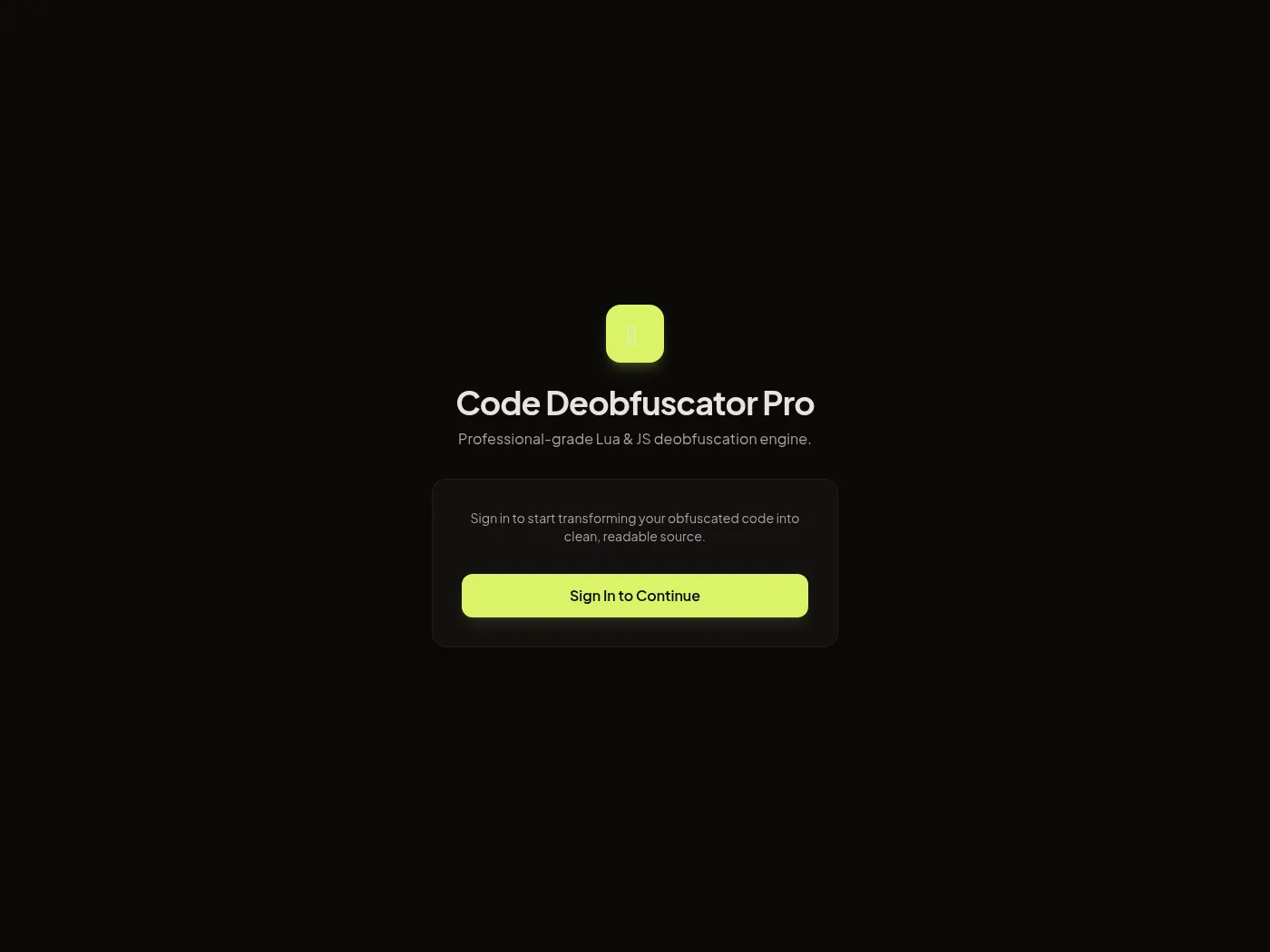 Code Deobfuscator Pro