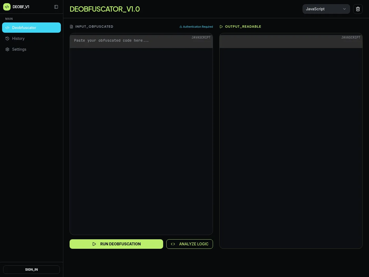 Code Deobfuscator