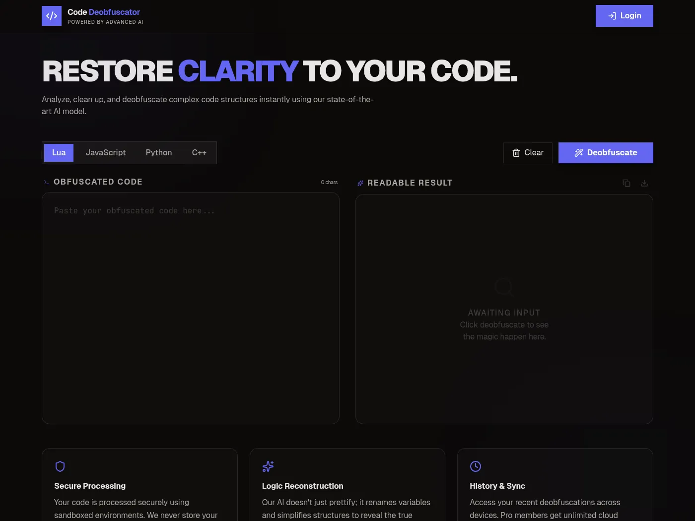 Code Deobfuscator