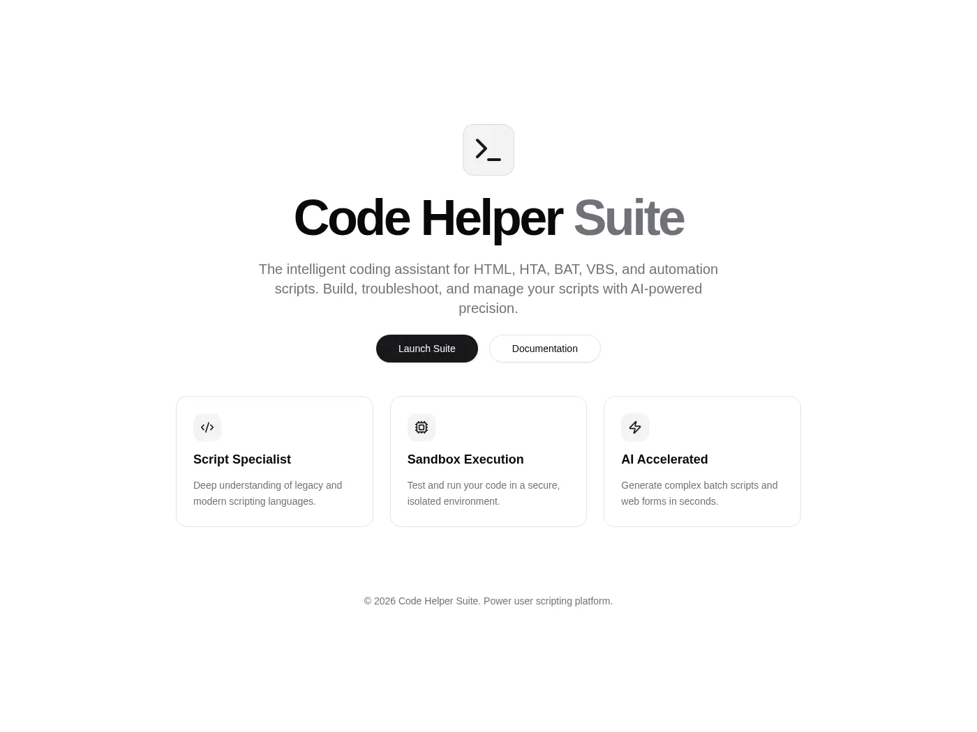 Code Helper Suite