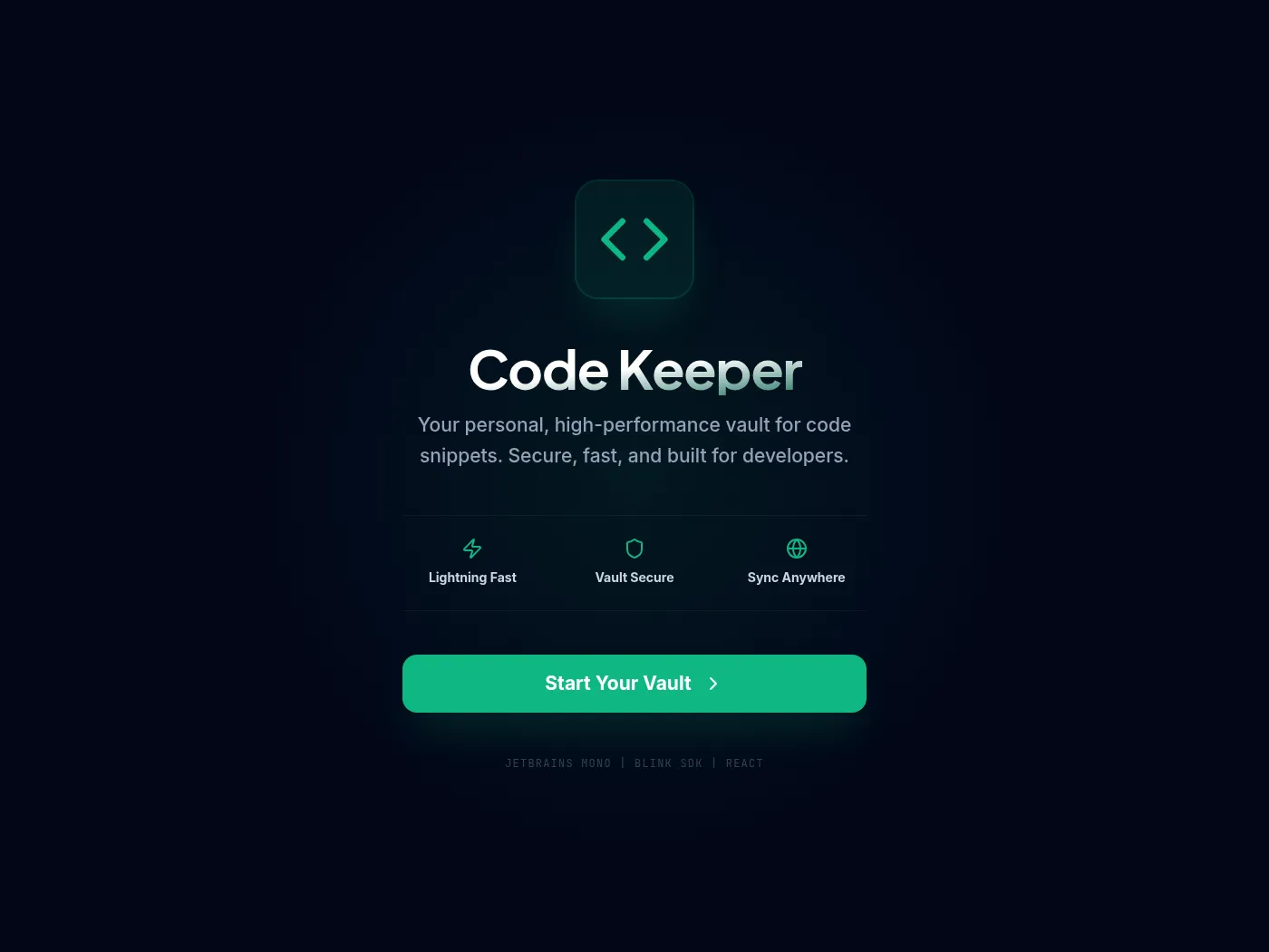 Code Keeper App