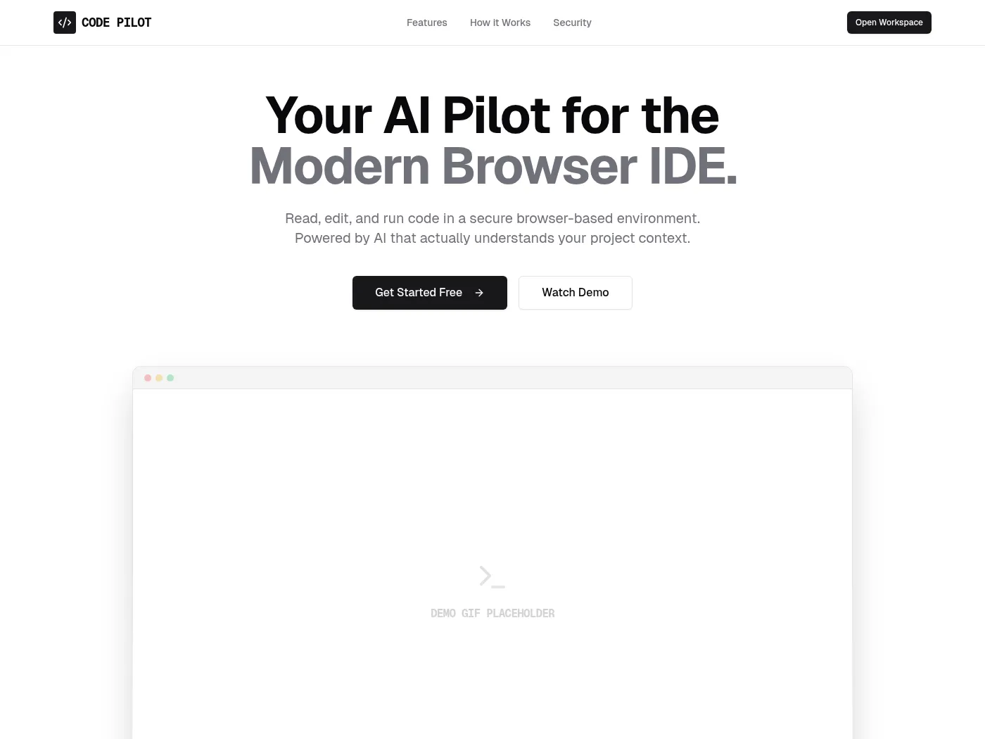 Code Pilot Workspace