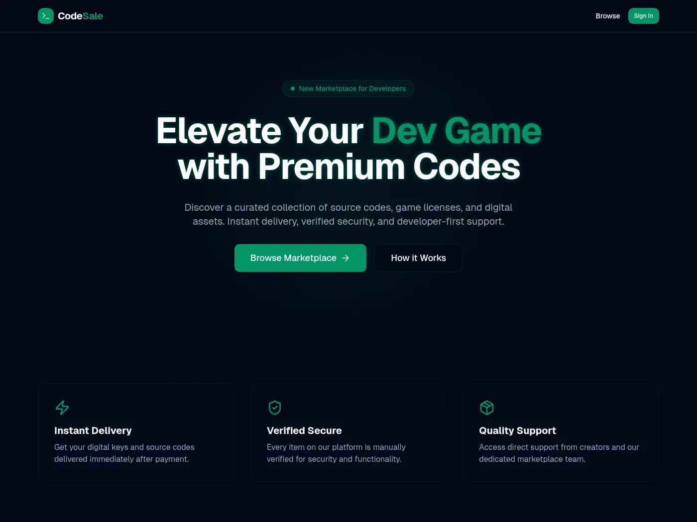 Code Sale Platform