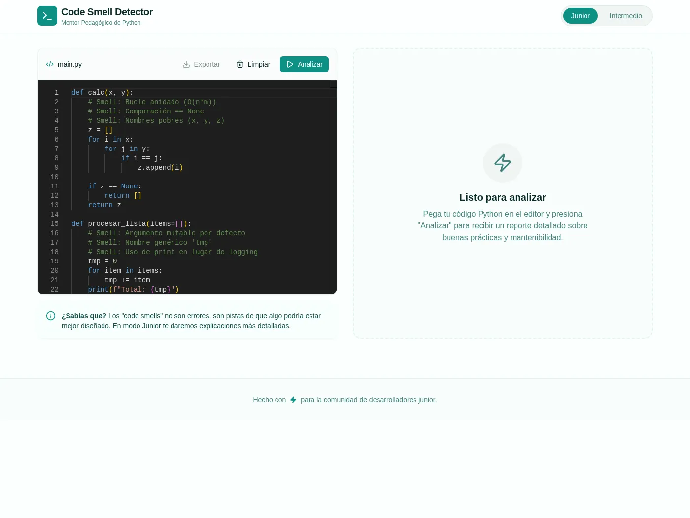 Code Smell Detector