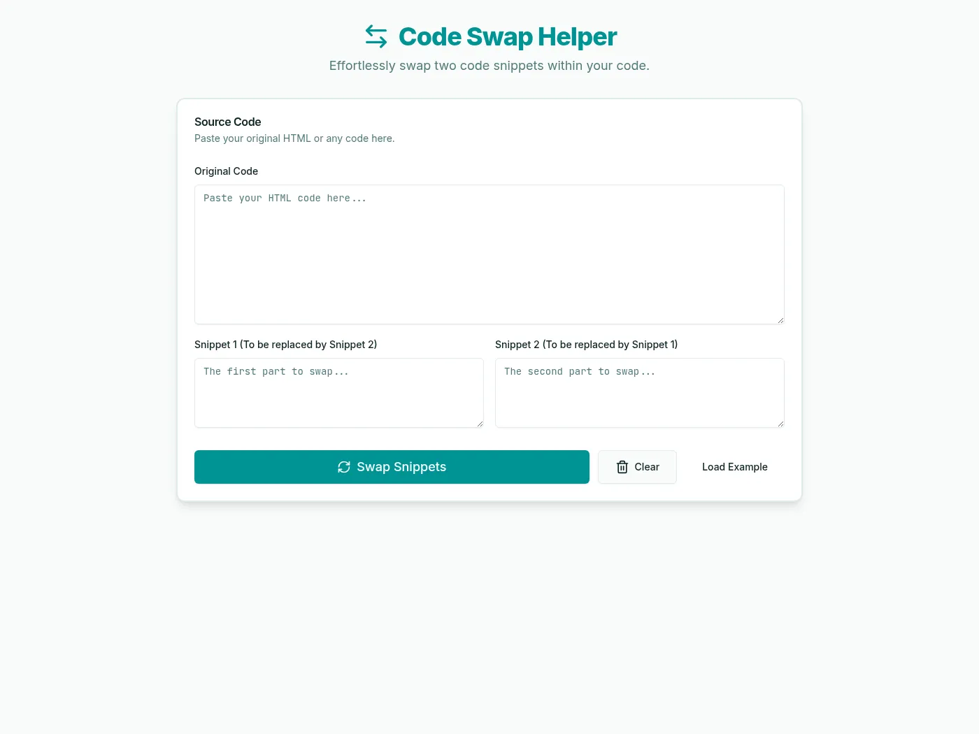 Code Swap Helper