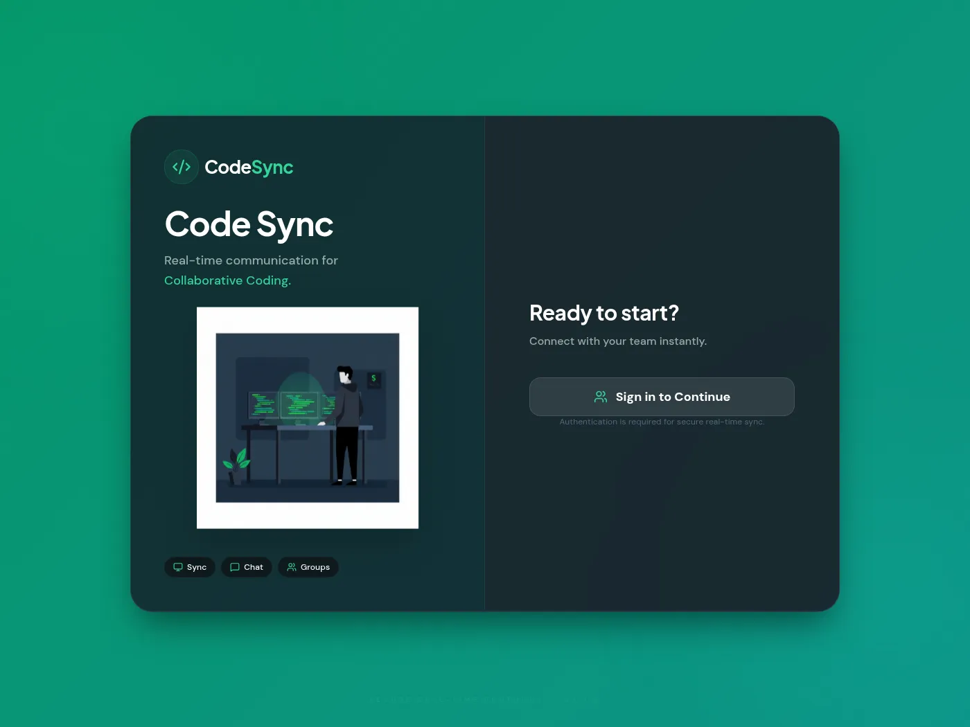 Code Sync Landing Page