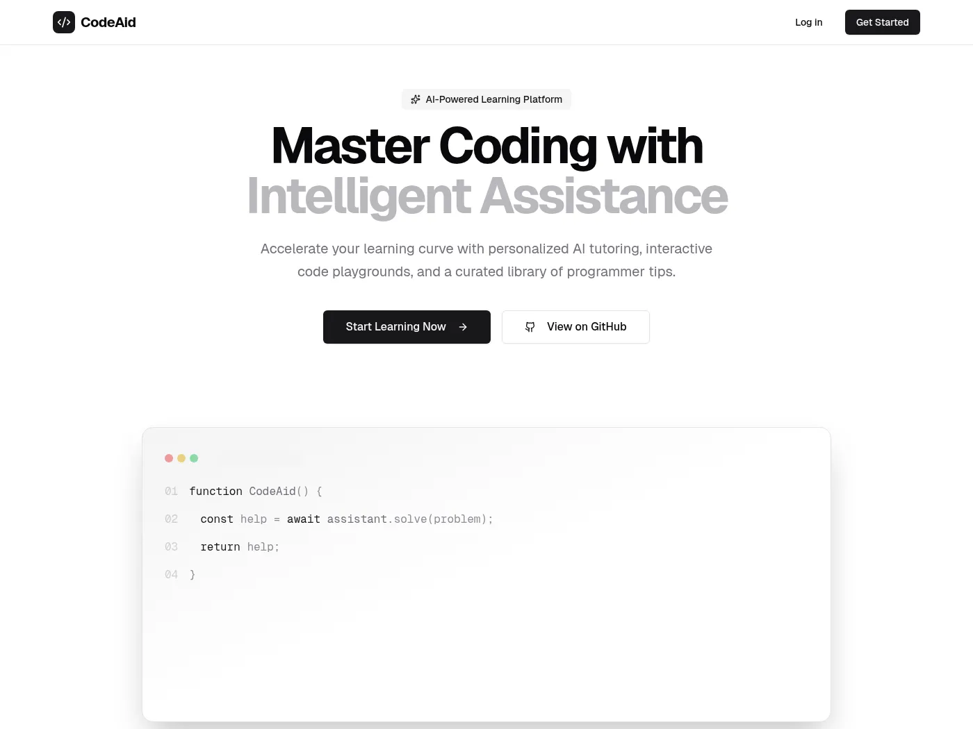 CodeAid Website