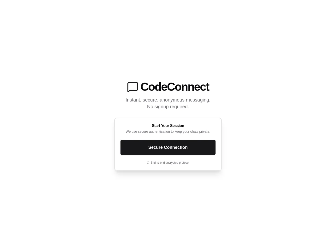 CodeConnect Messenger