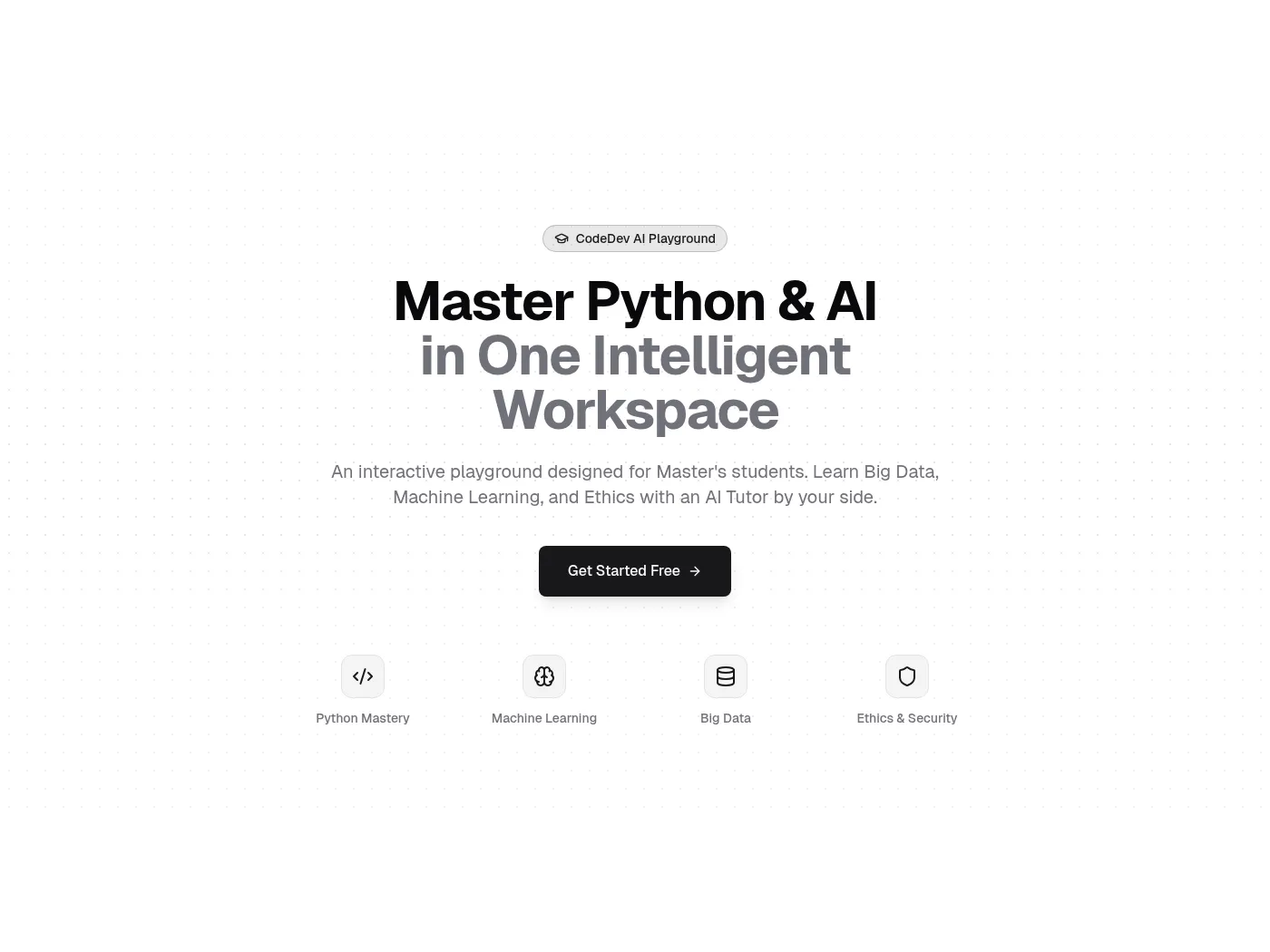 CodeDev AI Playground