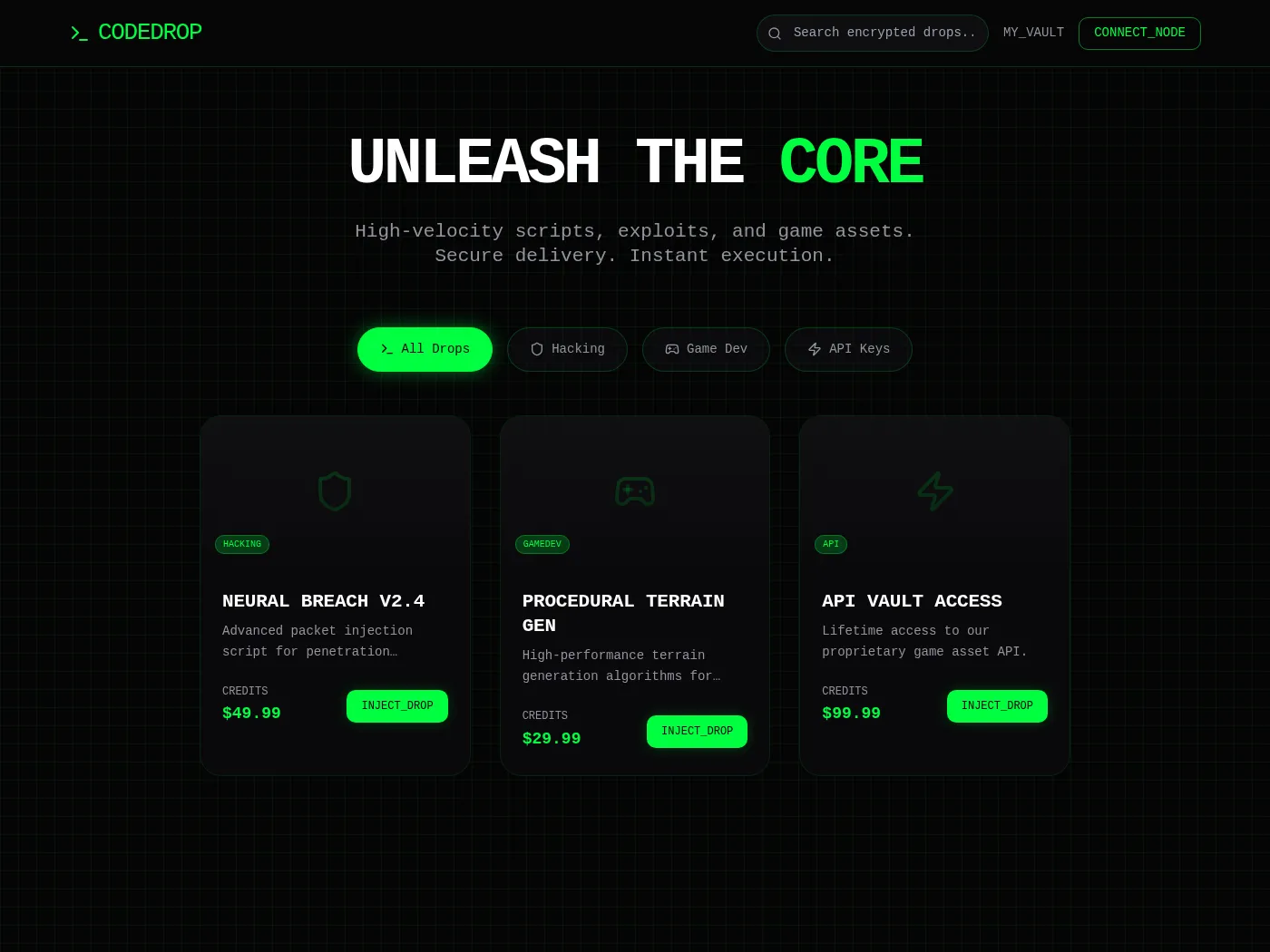 CodeDrop Marketplace