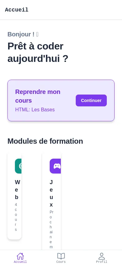 CodeFacile Mobile