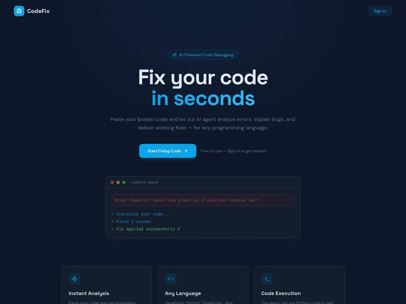 CodeFix Agent