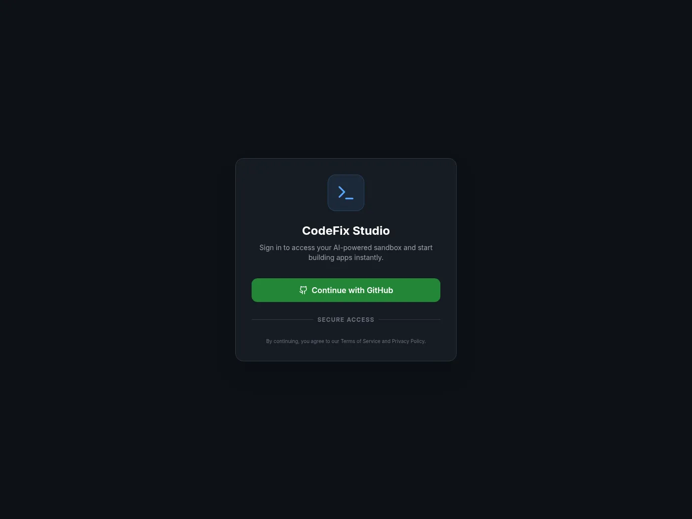 CodeFix No-Code Builder