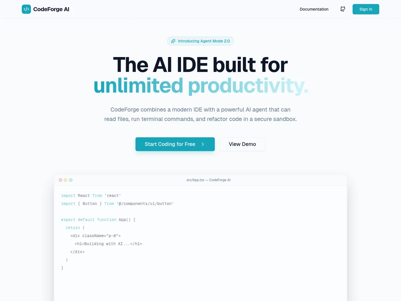 CodeForge AI IDE