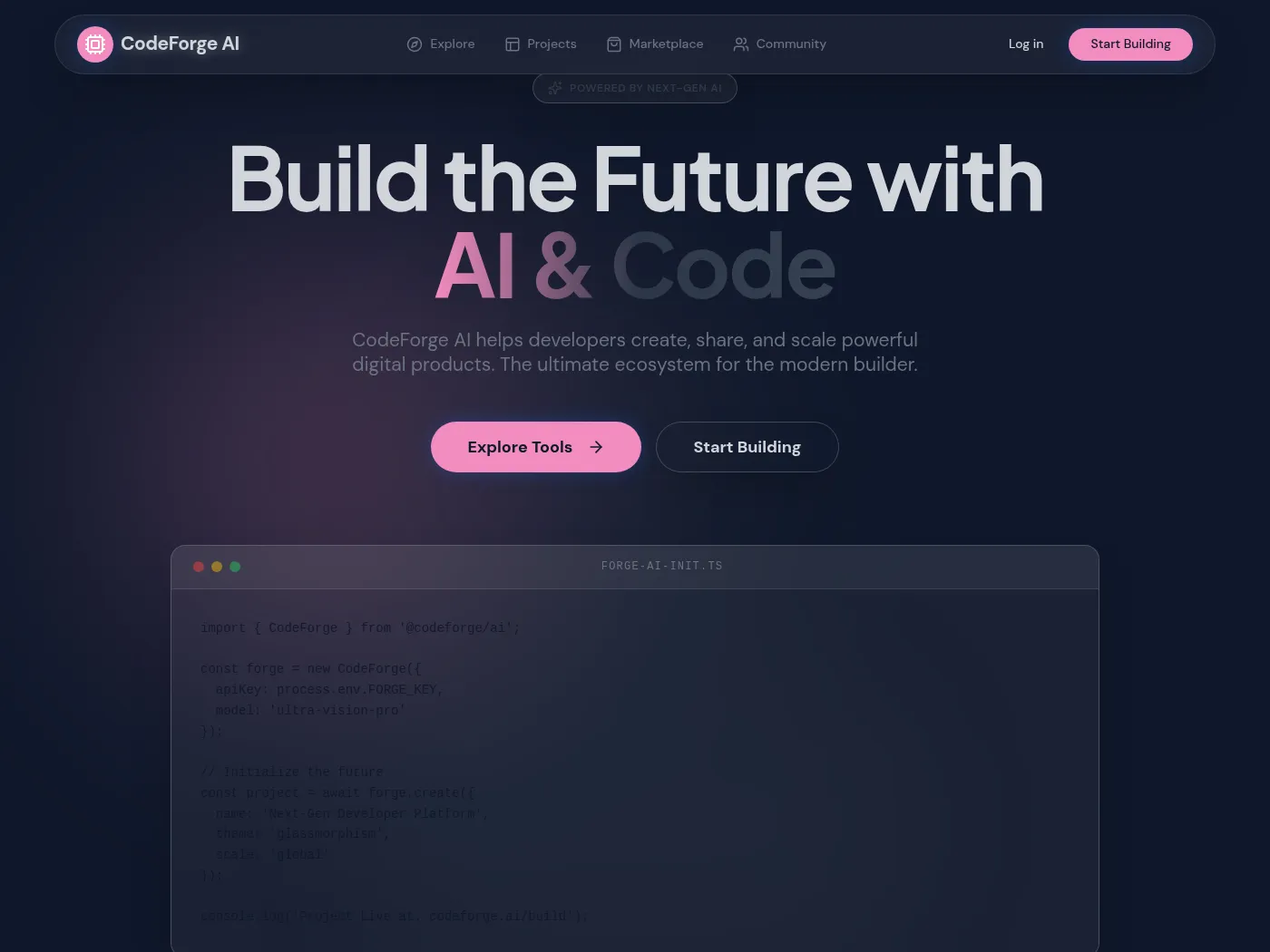CodeForge AI Platform
