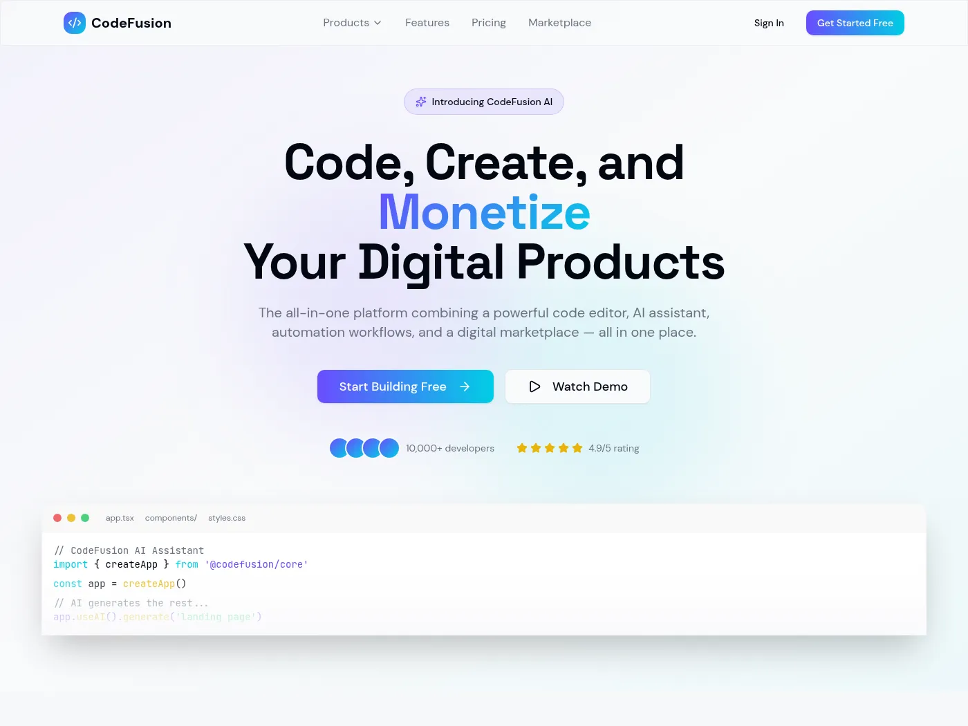CodeFusion Platform