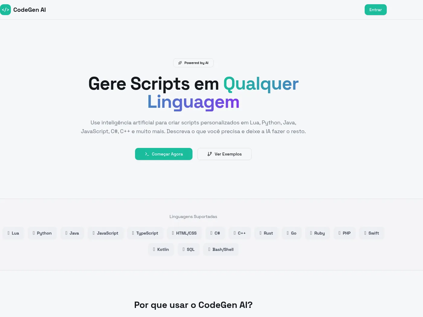 CodeGen AI App